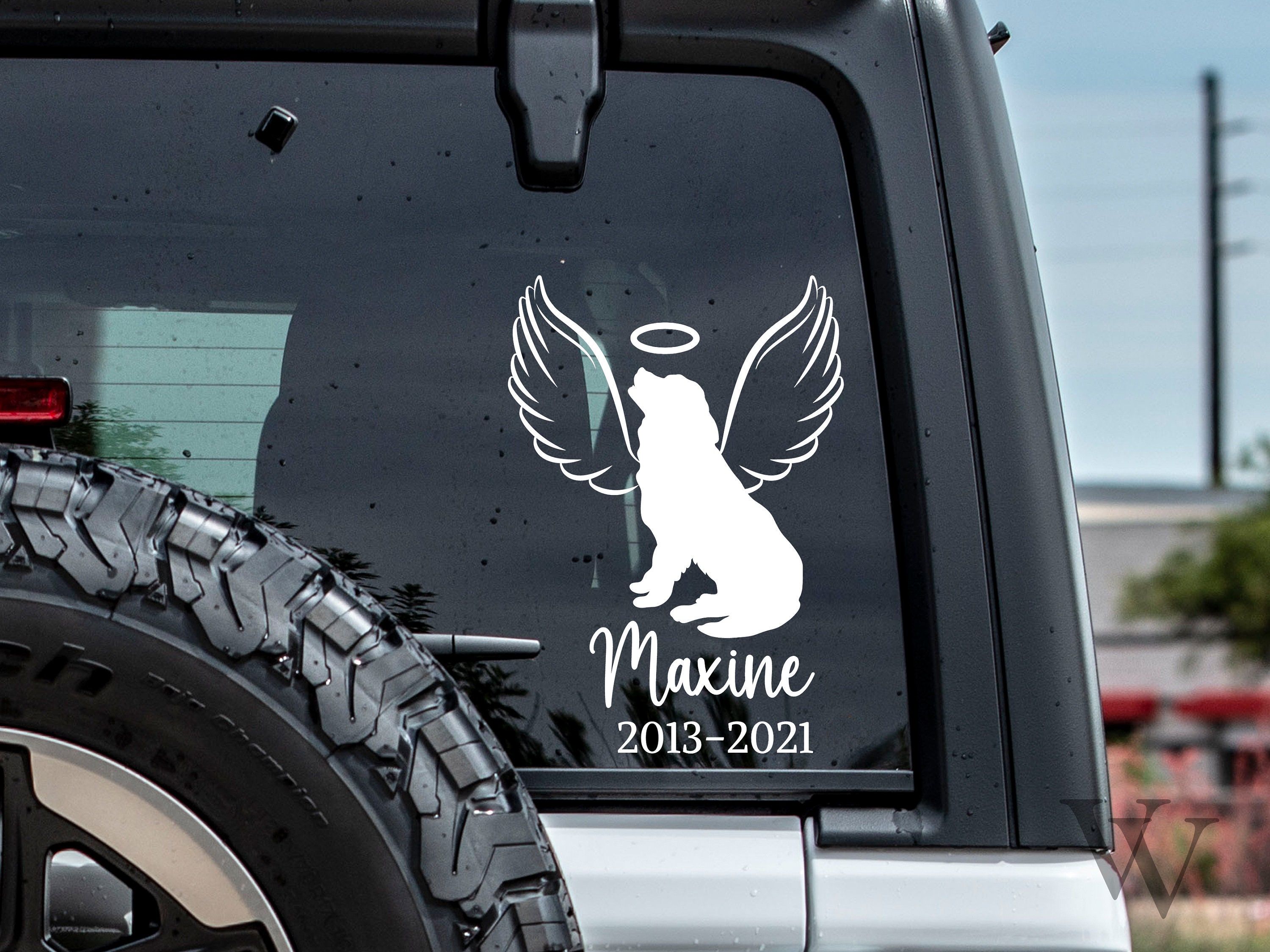 Dog Memorial Decal Custom Memorial Decal Pet Memorial Decal - Etsy