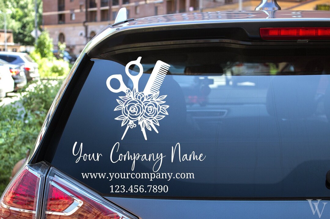 Custom Business Decal, Hair Stylist Decal, Hair Dresser Decal, Salon ...