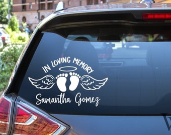 Baby Memorial Decal, in Loving Memory, Forever in Our Hearts, Memorial ...