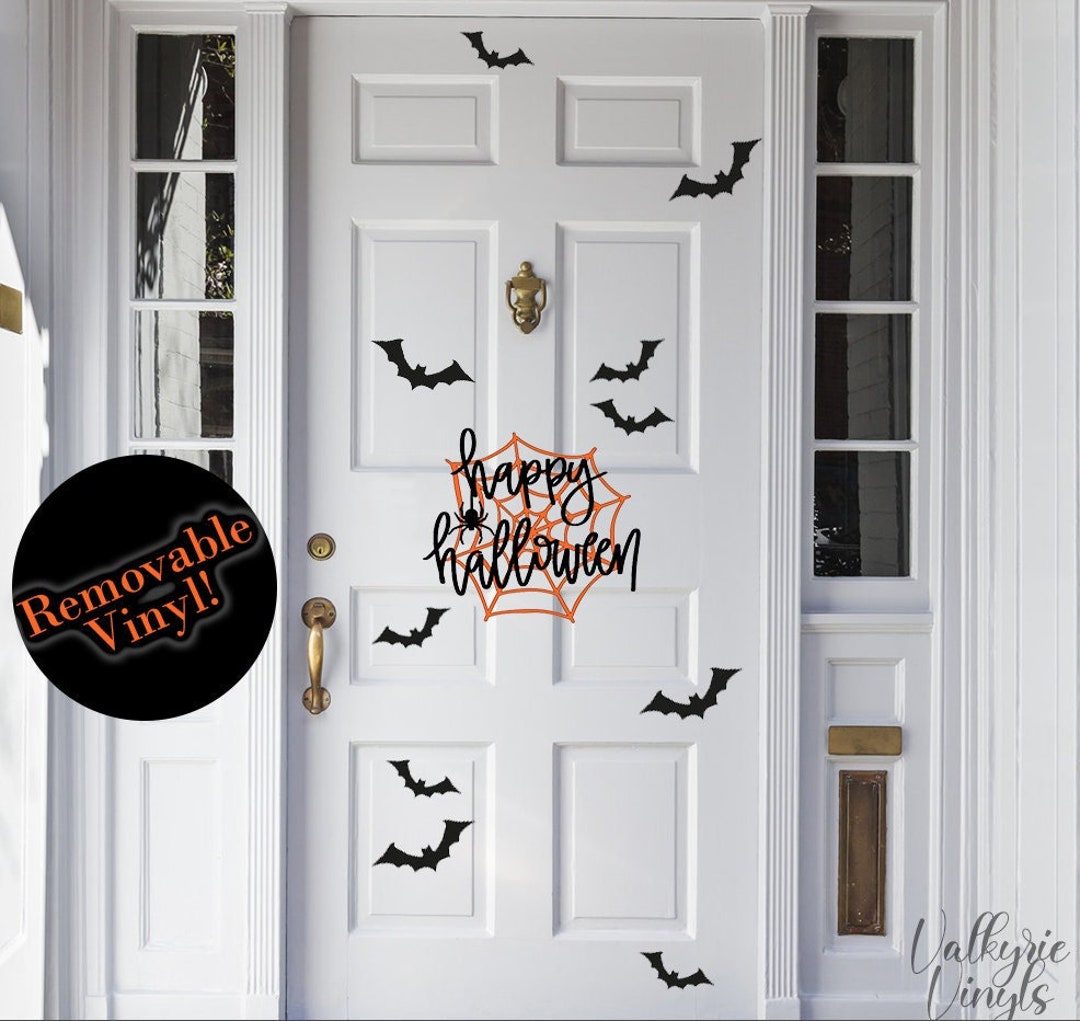 Halloween Door Decal, Happy Halloween Decal, Halloween Decorations ...