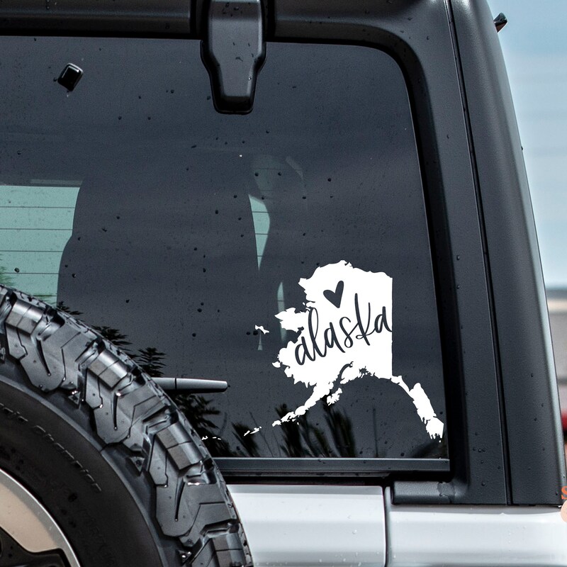 Alaska Car Decal - Etsy