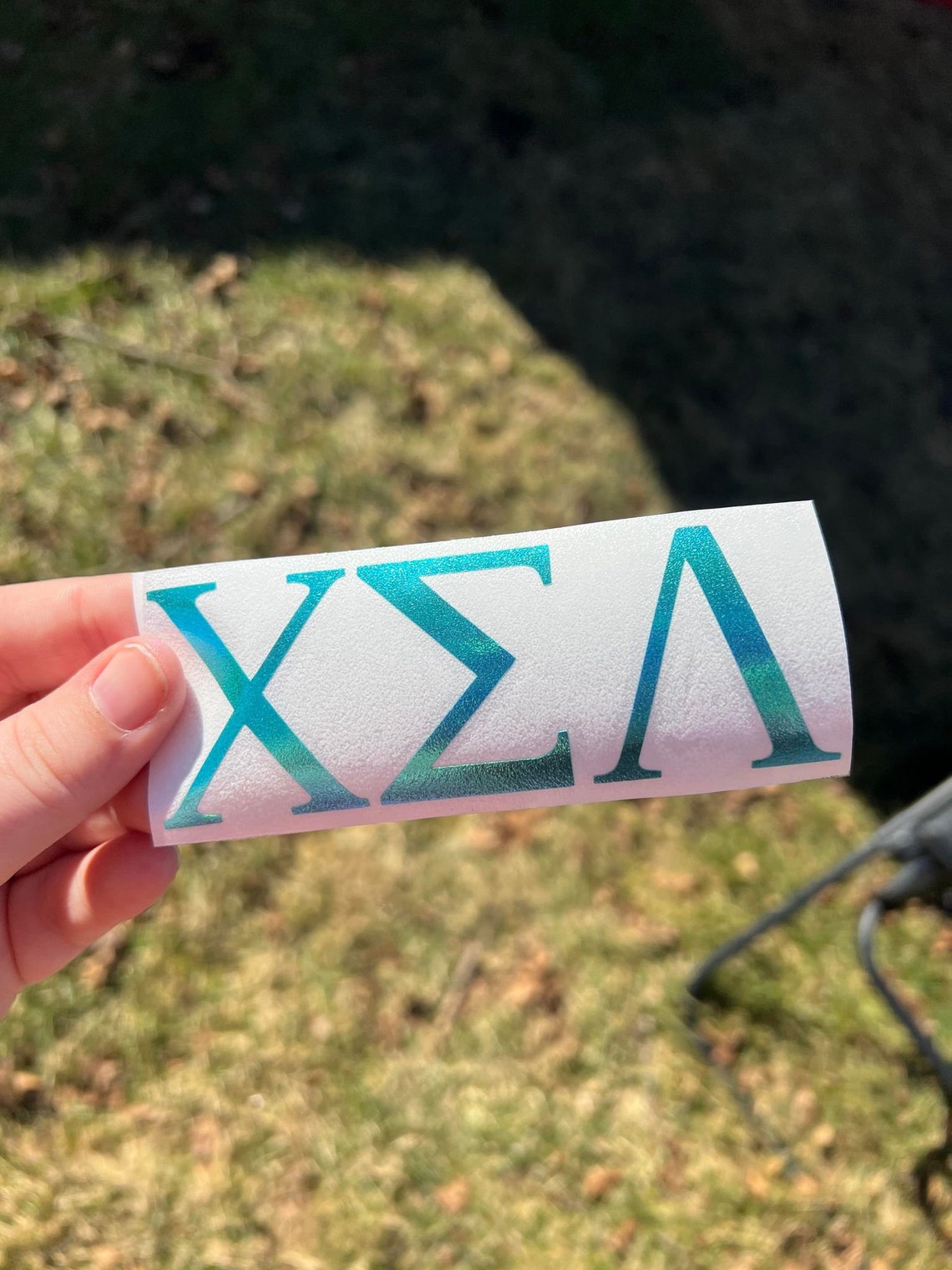 Greek Letter Decal Sorority Decal Fraternity Decal Sorority | Etsy