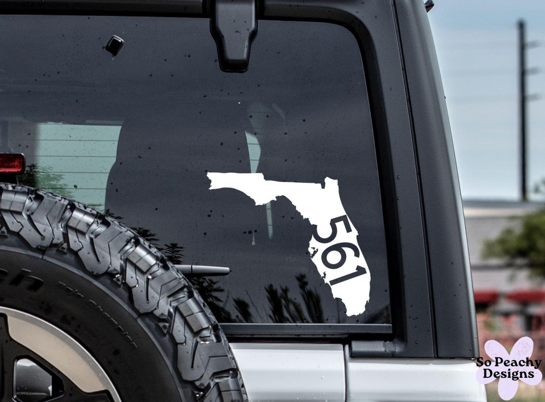 Florida Decal, Area Code Decal, Custom Florida Decal, Custom Decal ...