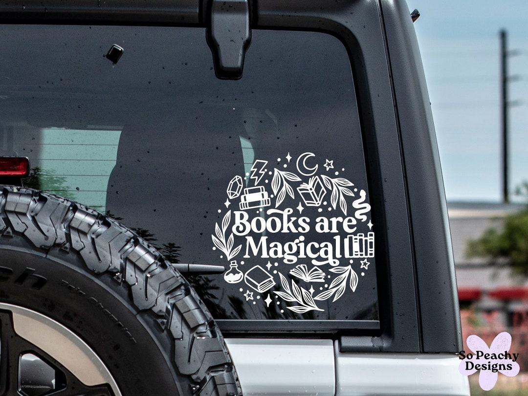 Book Decal, Book Lover Decal, Reading Decal, Reading Books Decal, Book ...