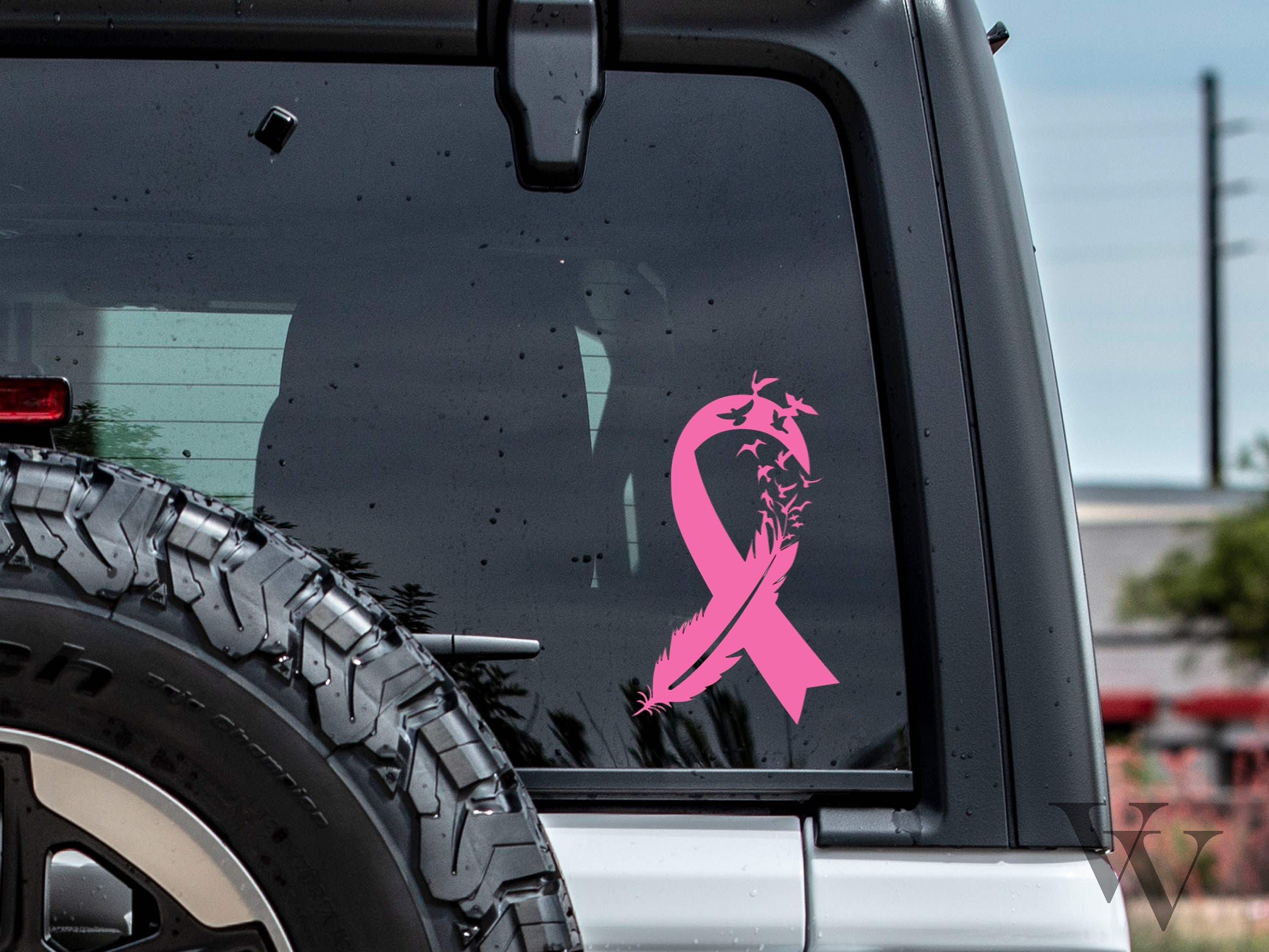 Breast Cancer Decal Breast Cancer Awareness Decal Cancer | Etsy