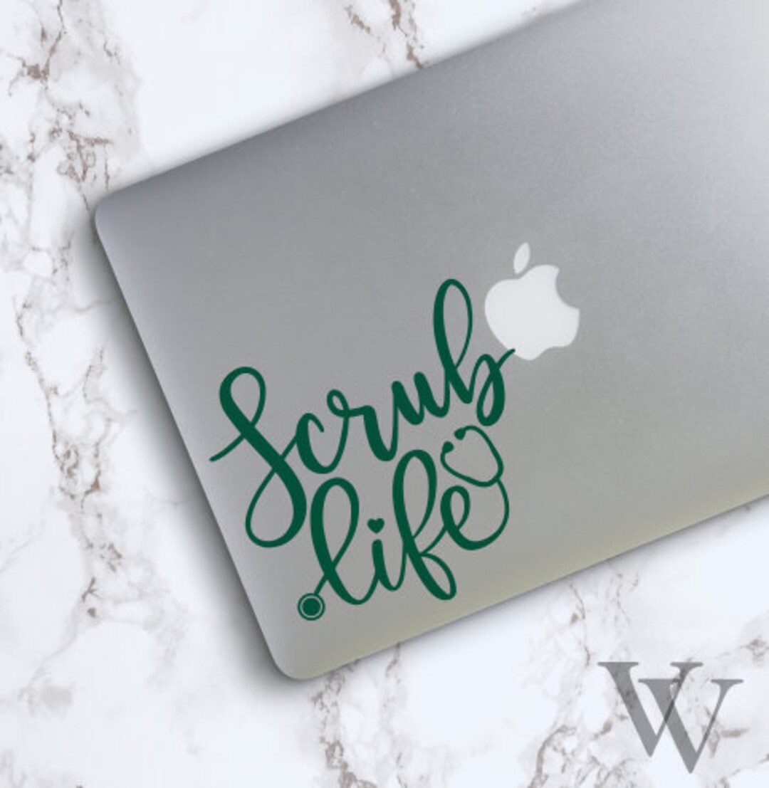 Scrub Life Decal, Doctor Decal, Nurse Decal, Nurse Life Decal, RN Decal ...