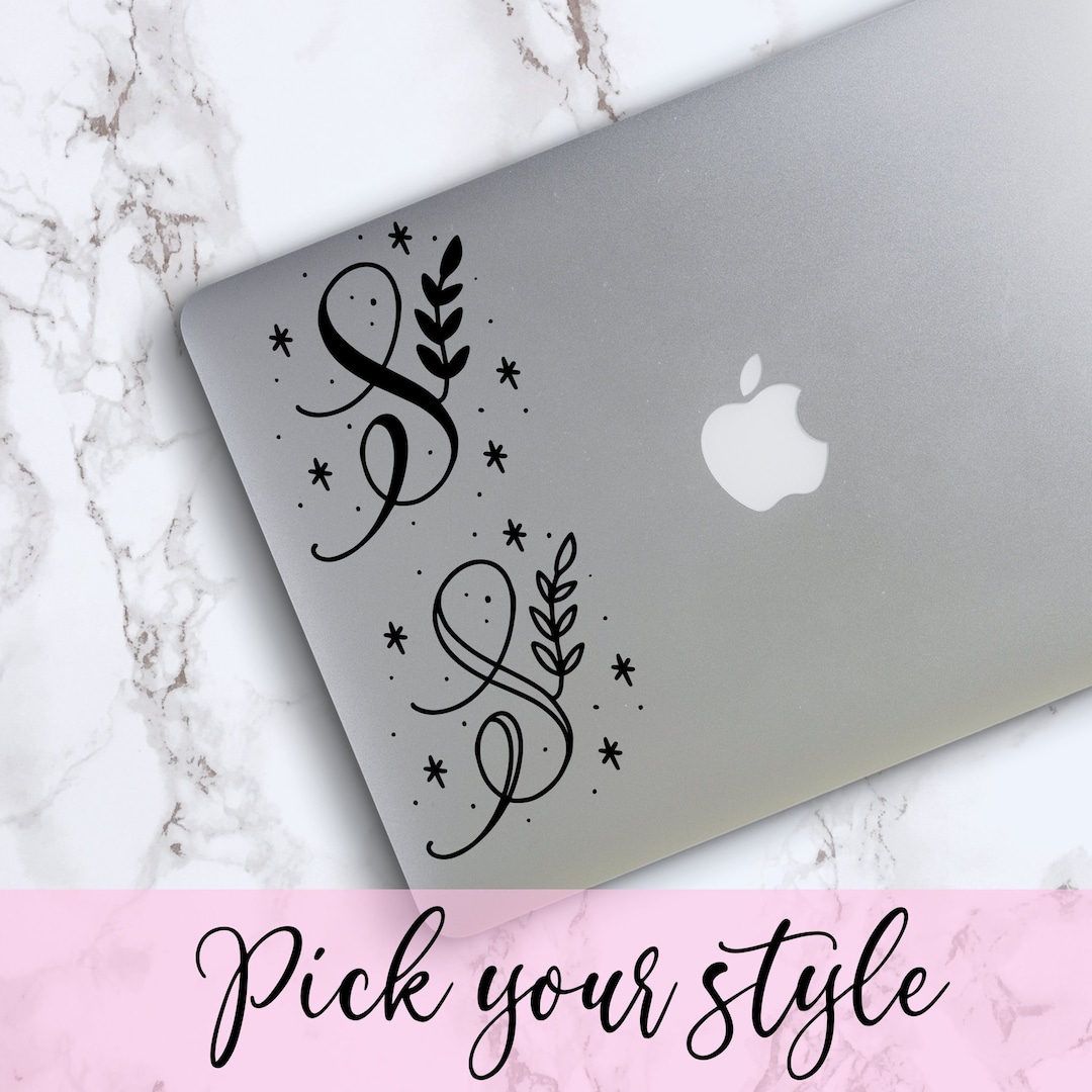 Custom Initial Decal Initial Decal Monogram Decal Custom - Etsy