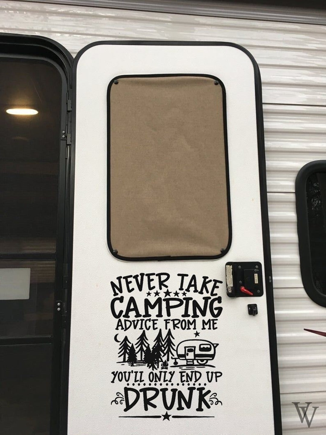RV Door Decal, RV Window Decal, Slide-out Decal, Camper Decal, Camping ...