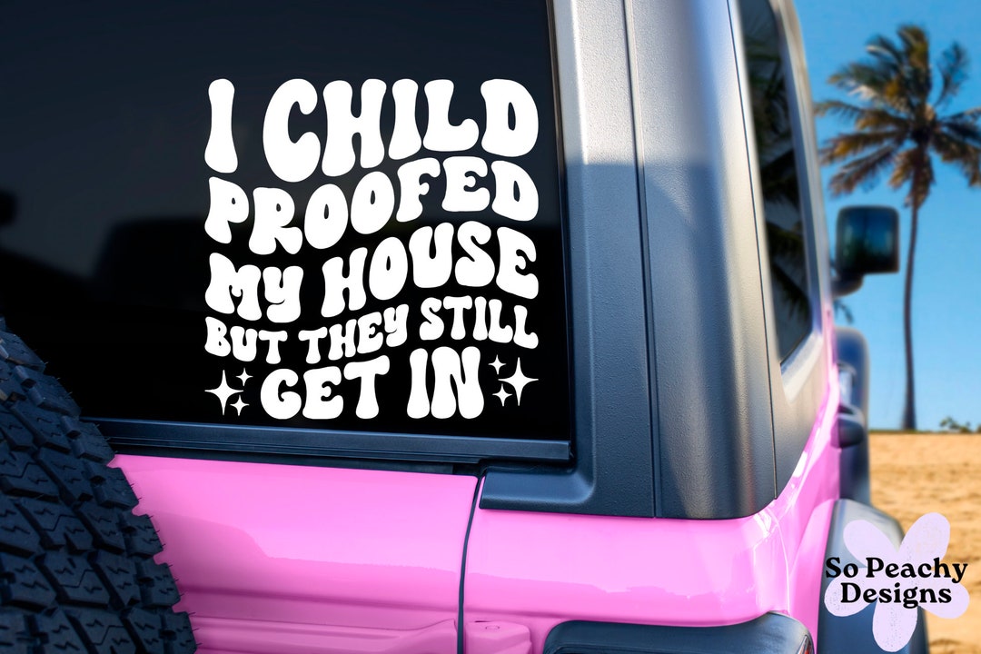 Funny Parent Decal, Funny Mom Decal, Funny Driving Decal, Funny Bumper ...