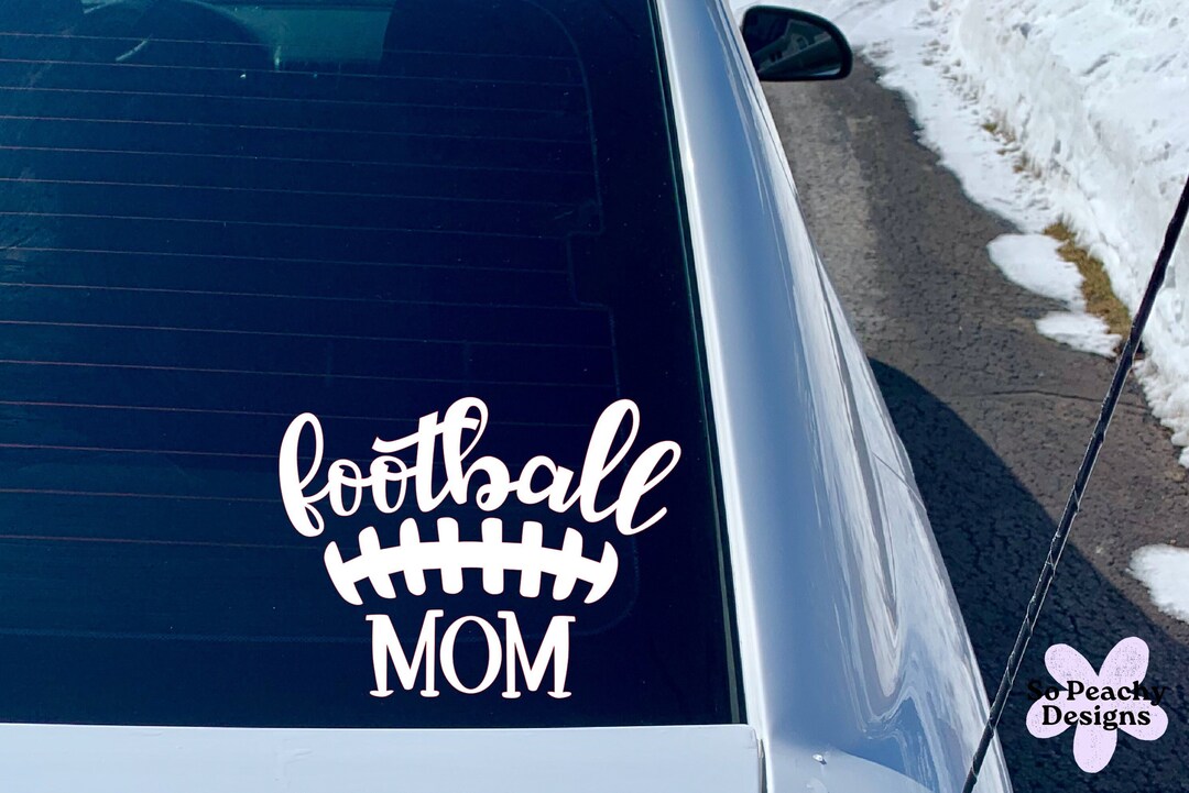 Football Mom Decal, Football Mom Sticker Decal, Mom Decal, Football ...