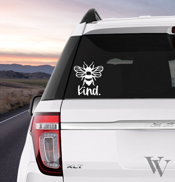 Bee Kind Decal Bee Kind Vinyl Decal Bee Decal Window Decal | Etsy