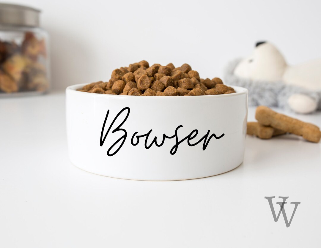Dog Name Sticker, Personalized Pet Decal, Pet Bowl Decal, Pet Name ...