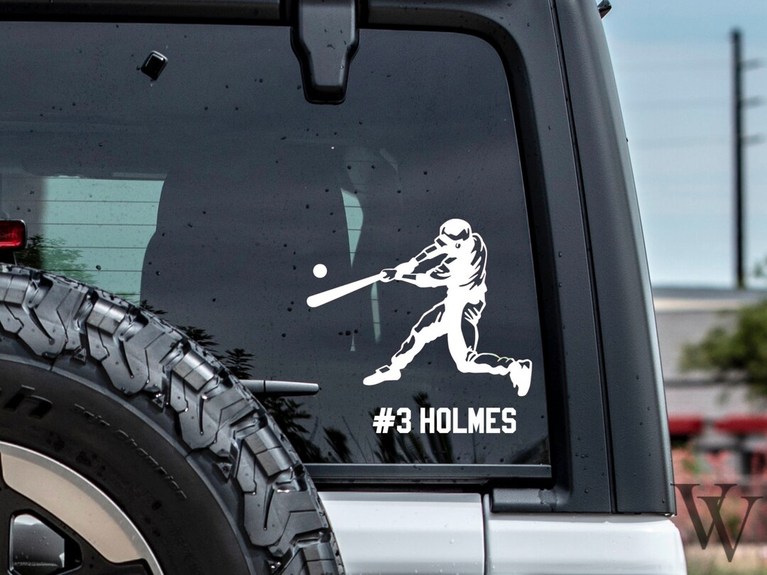 Baseball Decal, Baseball Player Decal, Custom Baseball Decal, Custom ...