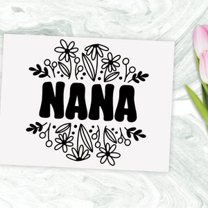 Nana Decal, Nana Sticker, Grandmother Decal, Nana Vinyl Decal, Gift for ...