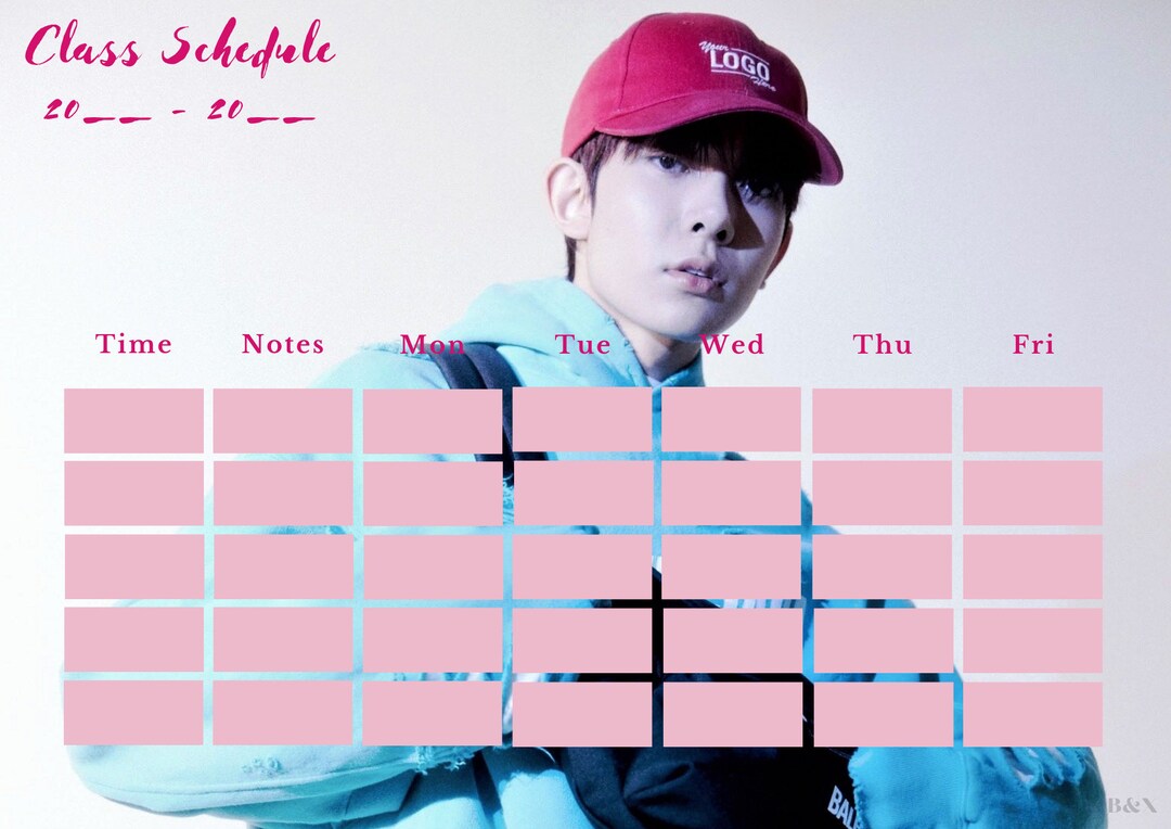 Heeseung Enhypen Class Schedule. Enhypen Timetable. Downloadable Print ...