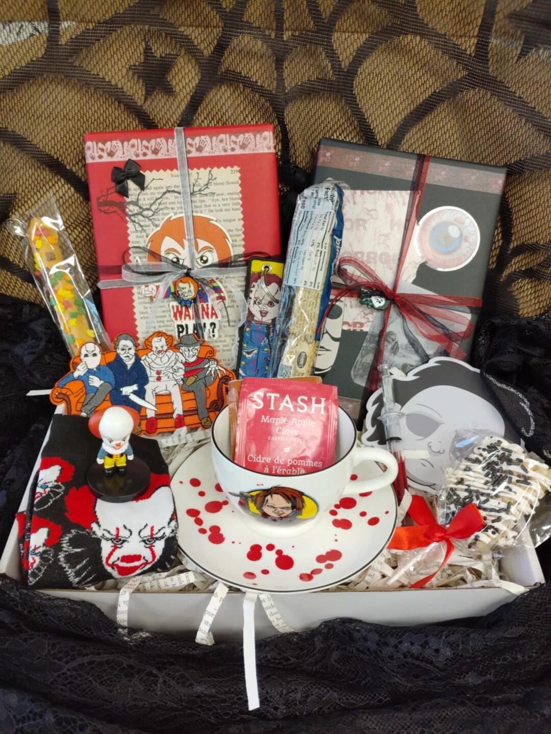 Horror Blind Date With a Book Box Horror Book Box Horror Tea Cup ...