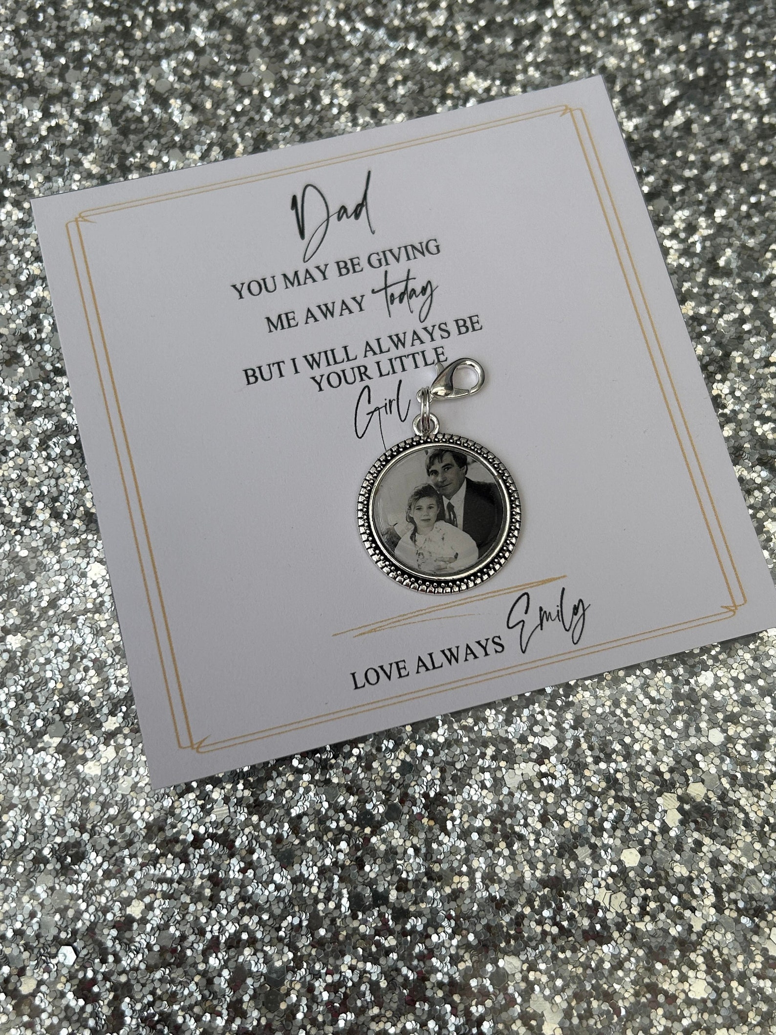 Dad I Will Always Be Your Little Girl/photo Lapel/to My Dad Card/card ...