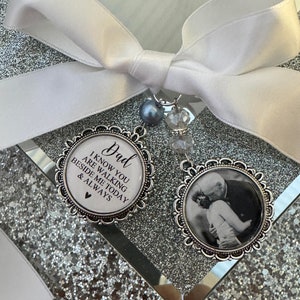 Photo Bridal Bouquet Charm/personalised Memorial Gift/rip/groom/bride ...