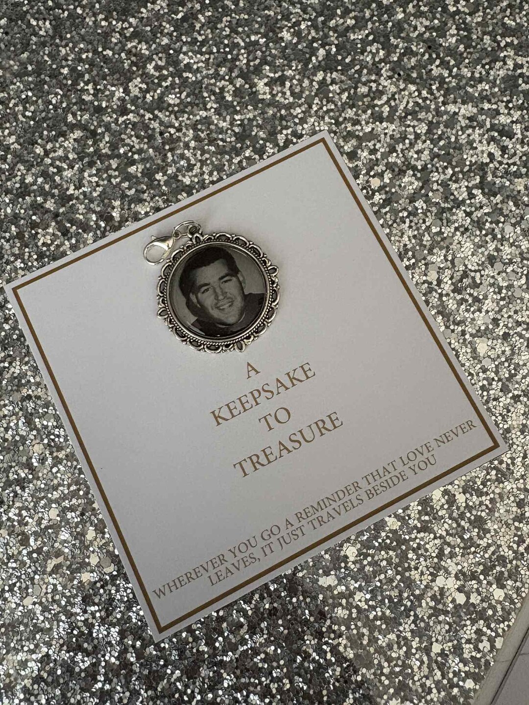 Personalised Memorial Photo Charm /custom Remembrance Keepsake Gift ...