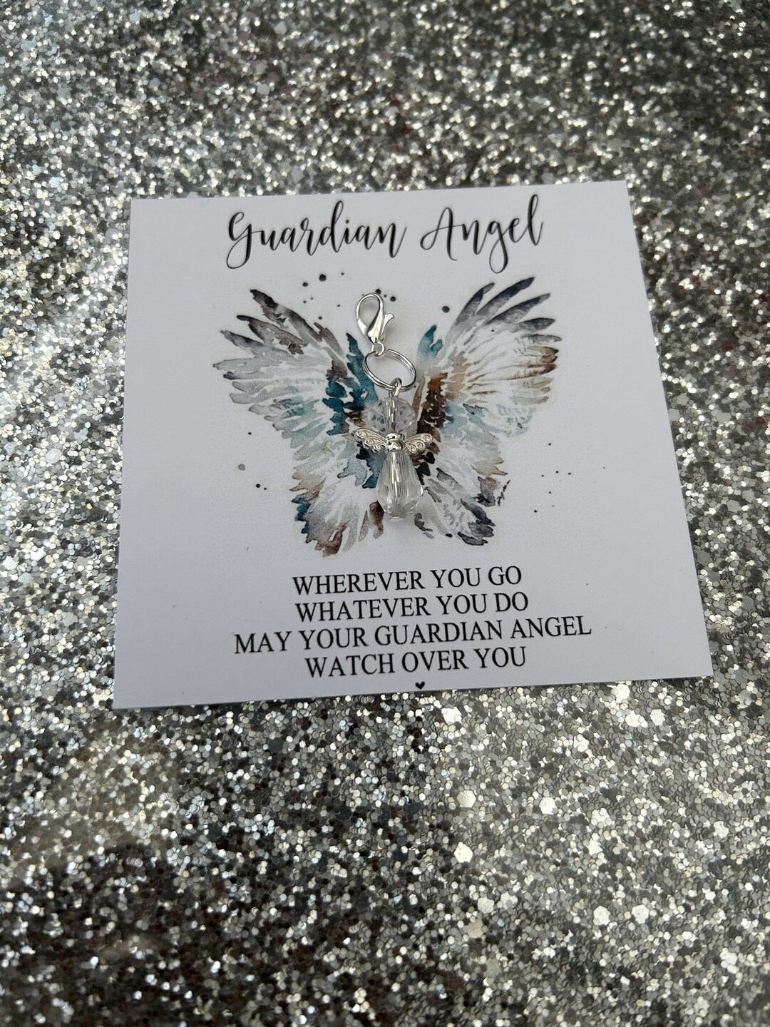 Christening Day Keepsake Gift/guardian Angel Charm/baptism Gift ...