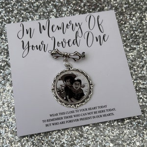 Memorial Bow Pin/custom Photo Lapel Pin/memorial Lapel Pin/in Loving ...