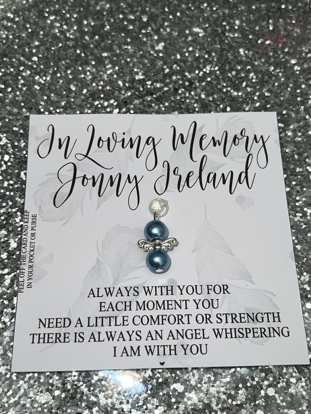 In Loving Memory Angel Wallet Purse Token/remembrance/memorial ...
