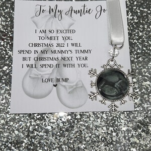 Personalised Ultrasound Baby Scan Photo Christmas Tree Bauble/stocking ...