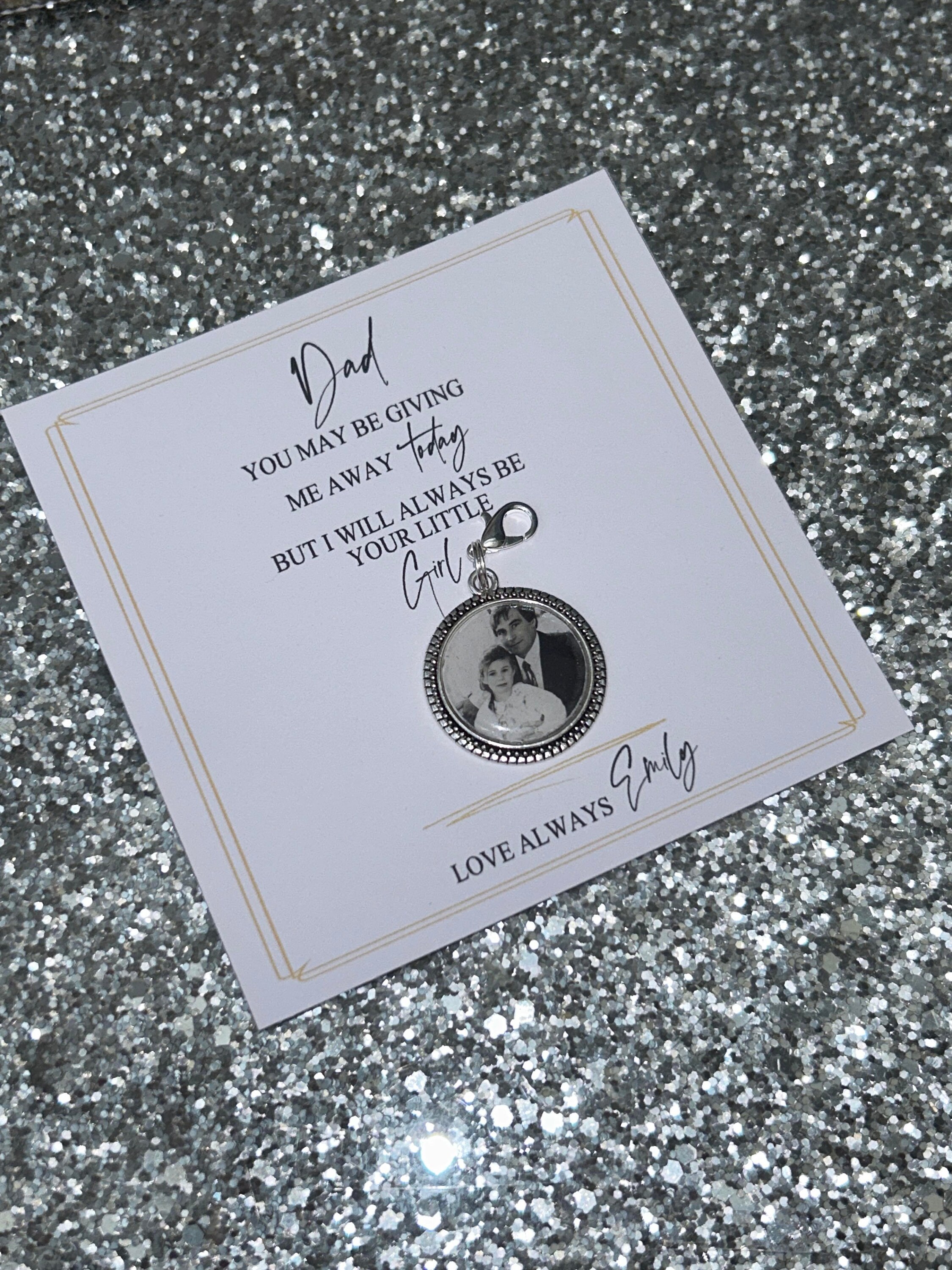 Dad I Will Always Be Your Little Girl/photo Lapel/to My Dad Card/card ...
