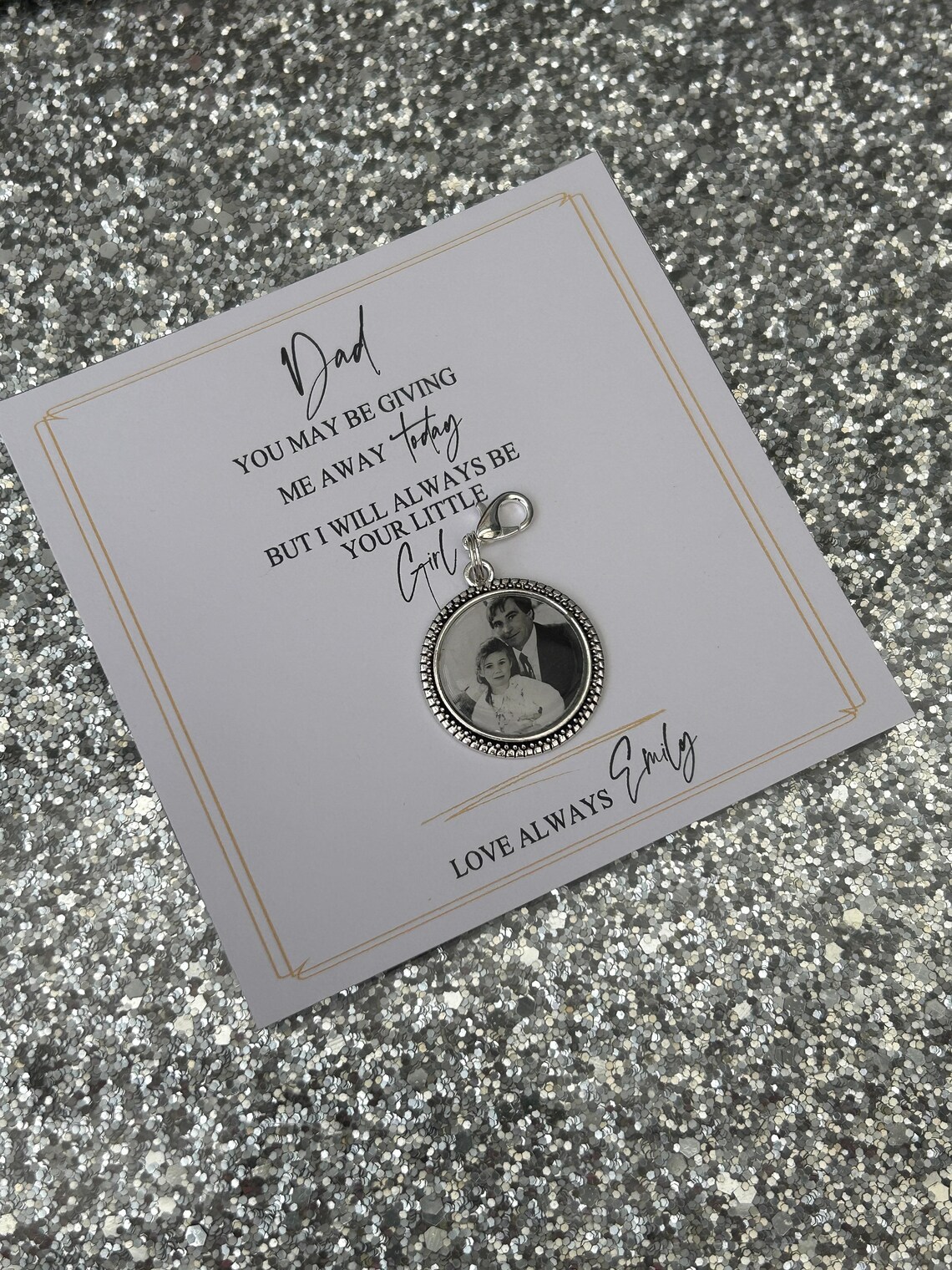 Dad I Will Always Be Your Little Girl/photo Lapel/to My Dad Card/card ...