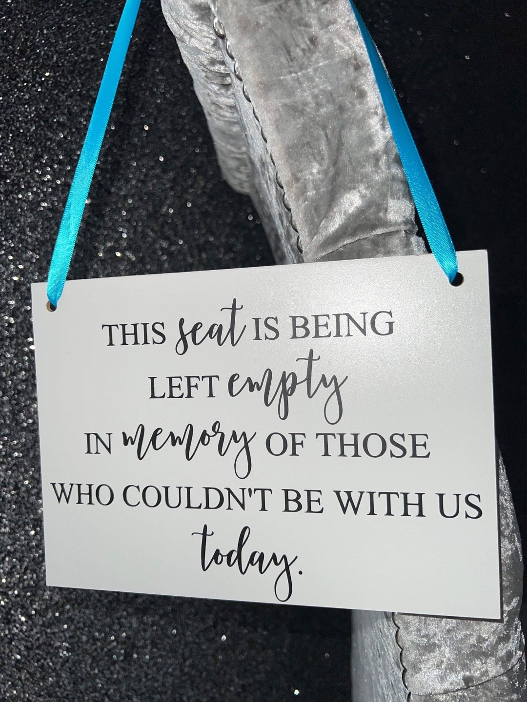 Wooden A5 Wedding Sign/personalised/memorial/memory/reserved Seat ...