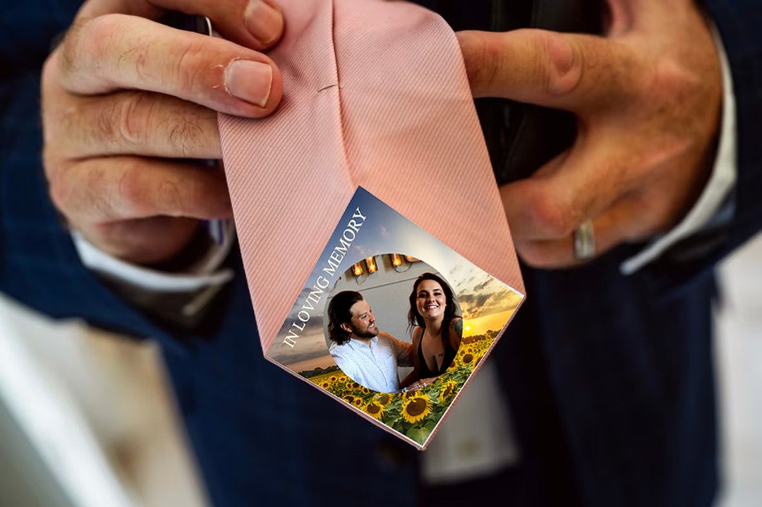 Personalised Photo Tie Label/dad/suit Label/tie Patch/tie Patch/father ...