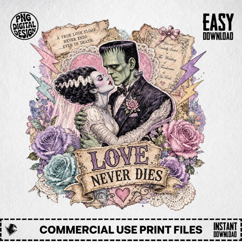 Trending PNG Bride Digital Download, Gothic Romance Wedding Art, Spooky ...