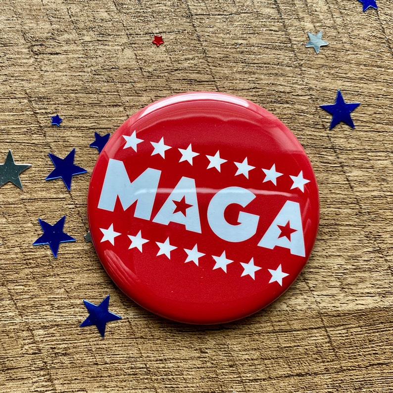 MAGA Pinback Buttons USA Patriot Pins Trump Saying pin | Etsy