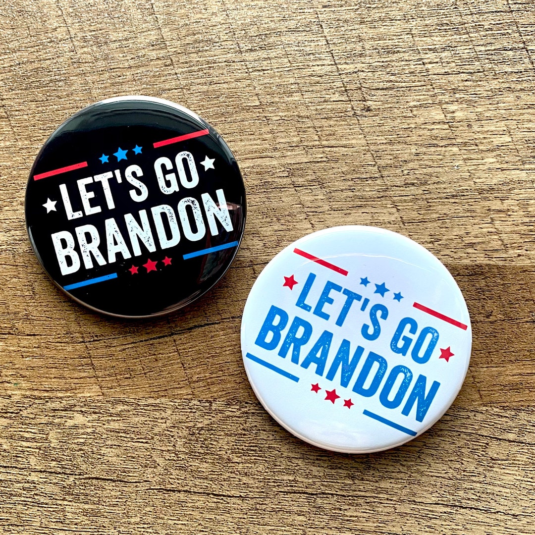 Let’s Go Brandon #FJB Pinback Button | USA Patriotic Pins | Funny ...