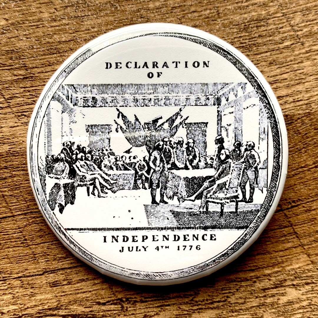 Declaration of Independence Pinback Buttons | USA Patriotic Pins ...