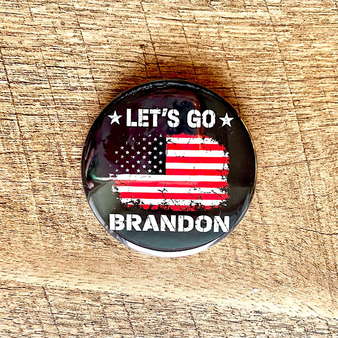 Let’s Go Brandon #FJB Pinback Button | USA Patriotic Pins | Funny ...