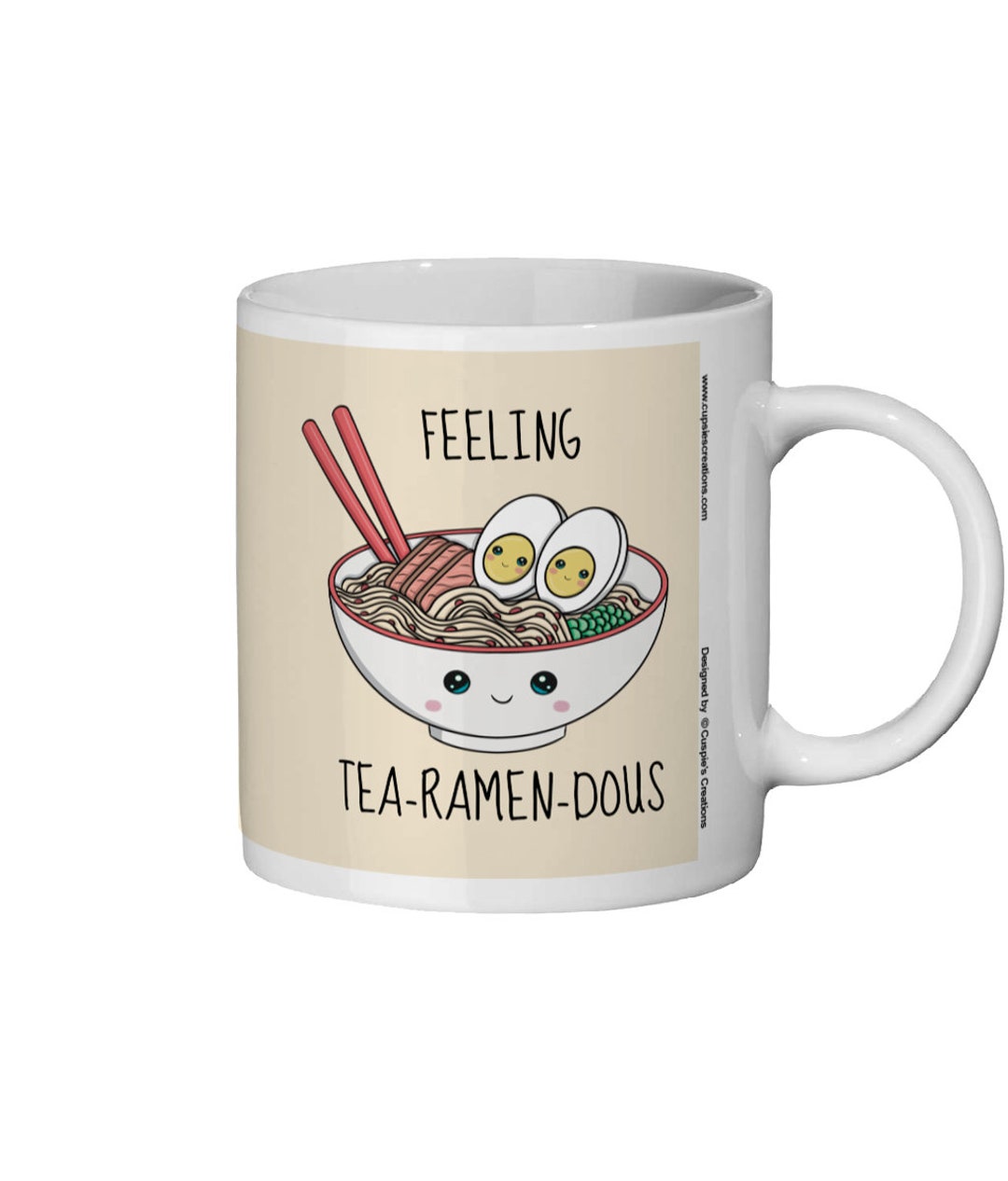 Ramen Noodle Bowl Mug – "feeling Tea-ramen-dous" 11oz Ceramic - Etsy
