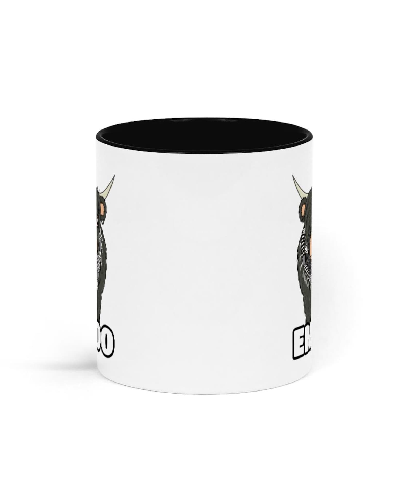 Funny Emo Cow Mug – Cute 'emoo' Highland Cow Gift for Emo Lovers ...