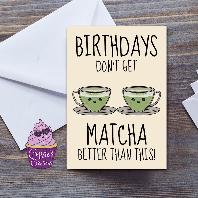Matcha Tea Happy - Etsy