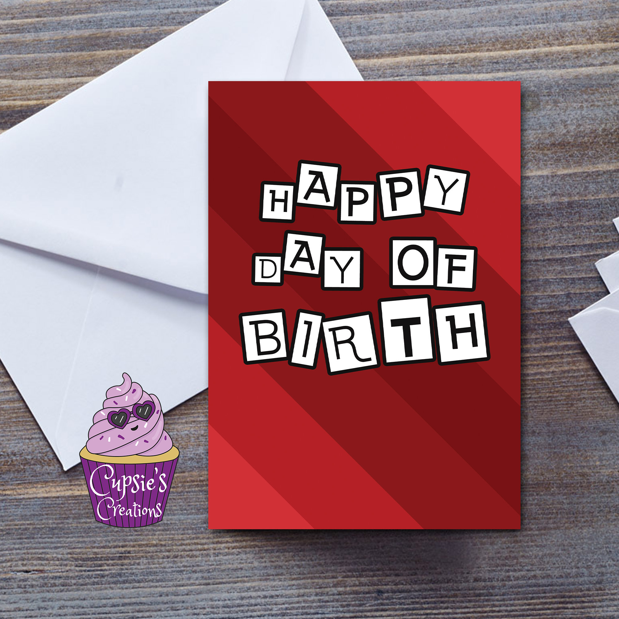 Happy Day of Birth Birthday Card Personalised Name or Age - Etsy
