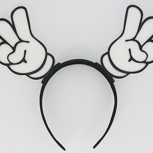 3D Mickey Peace Hands - Etsy