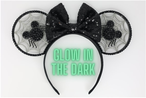 3D Glow in the Dark Mickey Spider Web Inspired Halloween Mouse - Etsy