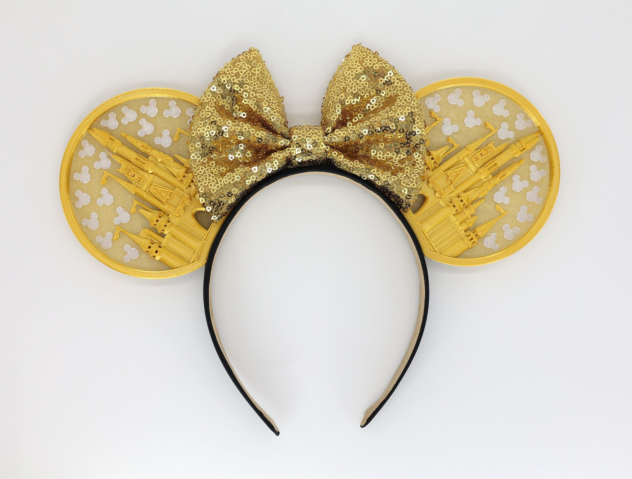 3D GOLD Mickey Mania Castle Mouse Ears - Etsy