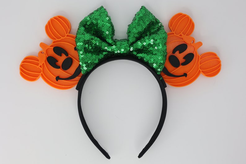 3D Pumpkin Halloween Inspired Mickey Mouse Ears - Etsy
