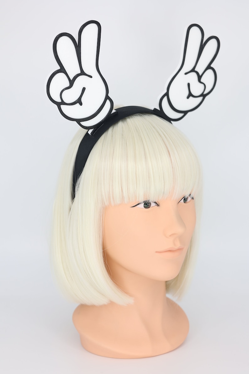 3D Mickey Peace Hands - Etsy