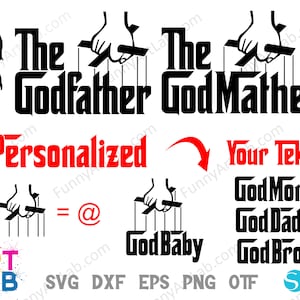 Godfather Svg Letters Cricut Godfather Font, Godfather Letters Svg ...