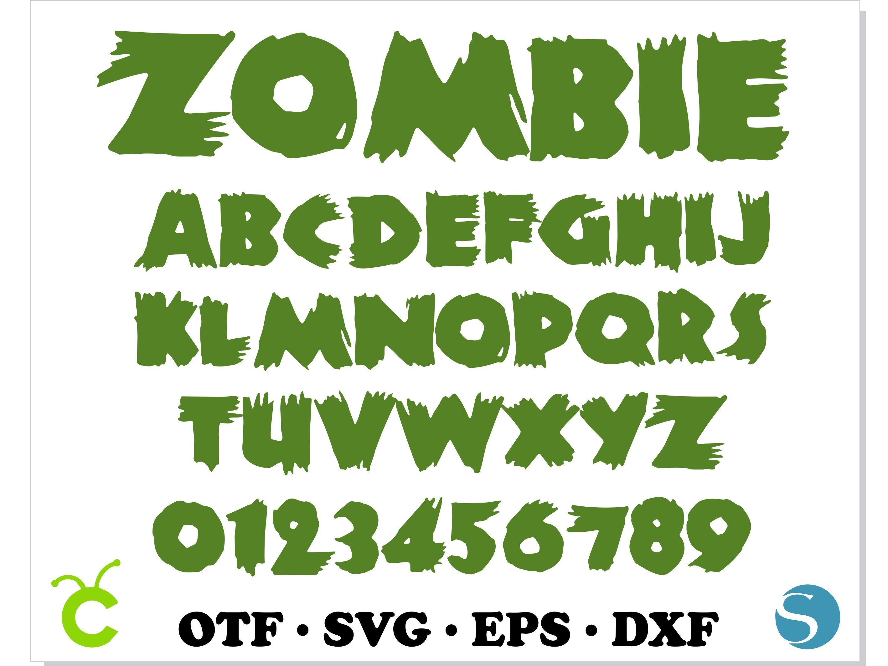 Zombie Font Otf, Zombie Font Svg Cricut, Halloween Font Svg, Halloween Letters Svg, Horror Font ...