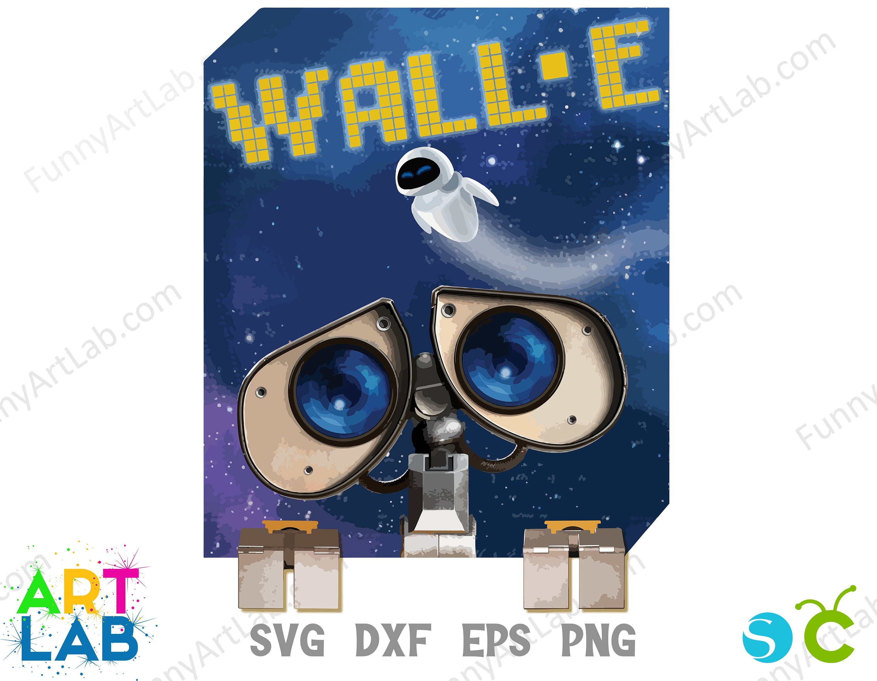 Wall-e Art Svg, Wall-e Png, Wall-e Svg, Wall-e Camisa diy Svg, Wall-e Cumpleaños, Wall-e Cricut ...