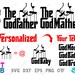Fan Art License Godfather Svg Letters Cricut Godfather Shirt Diy ...