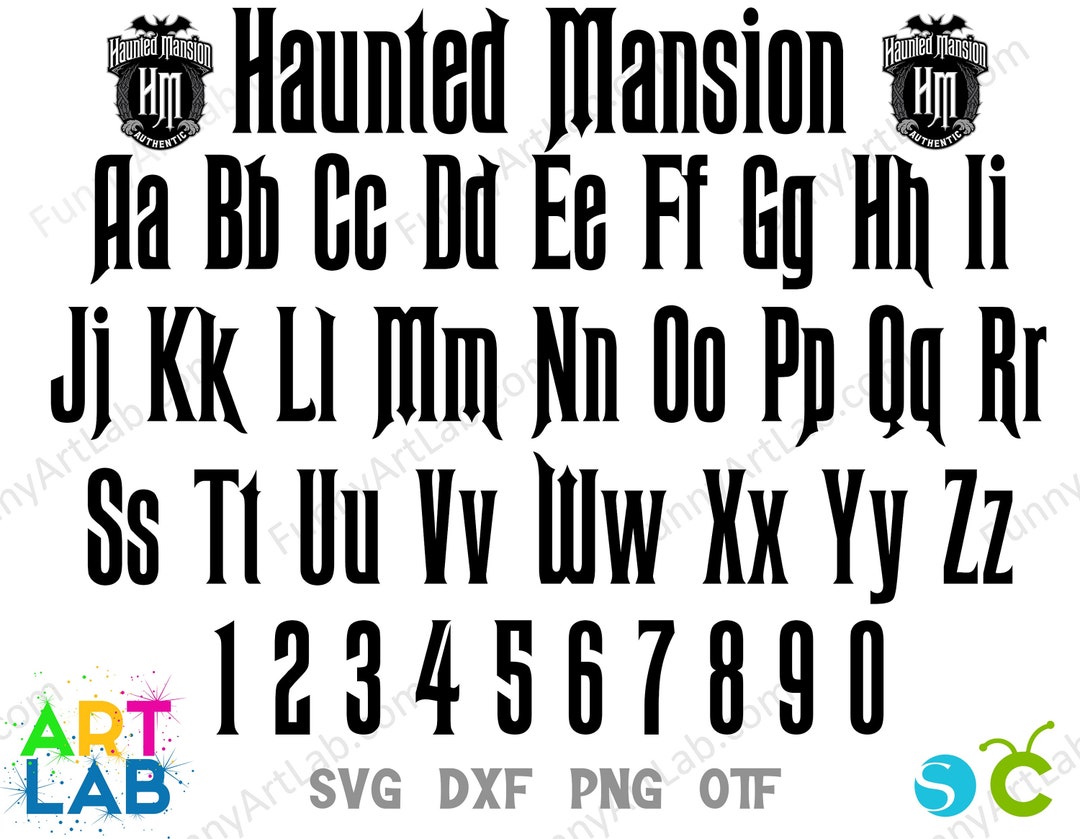 Haunted Bundle Svg, Haunted Font Otf, Haunted Letters Svg, Halloween ...